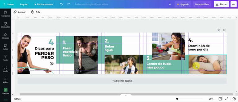Como Fazer um Post Carrossel Infinito no Canva - Tutorial Canva