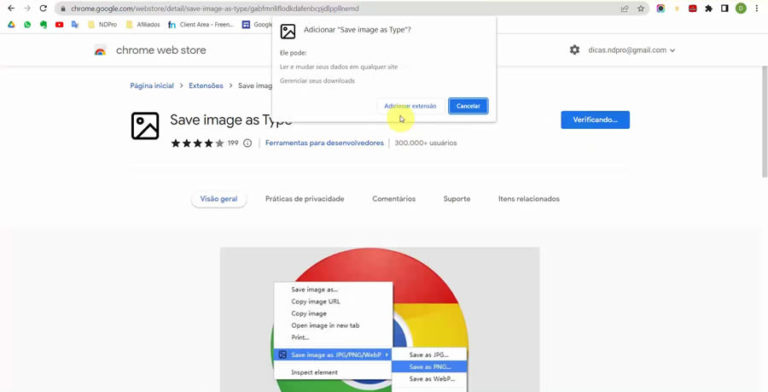 Converter Imagem WebP para Png ou Jpg no Chrome