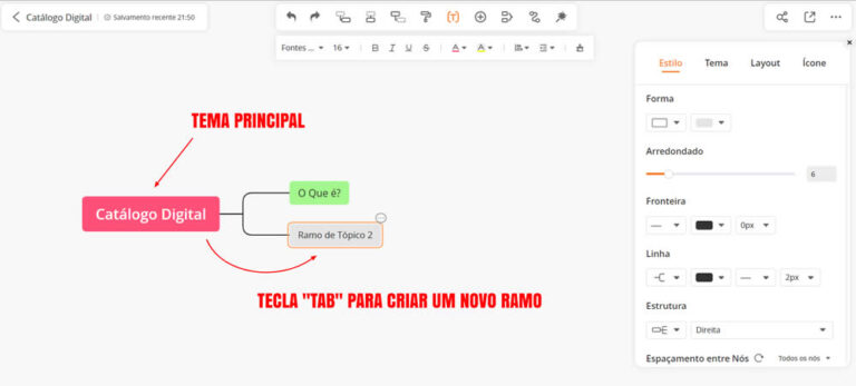 Como Fazer um Mapa Mental - Mapa Mental Gratuito no GitMind